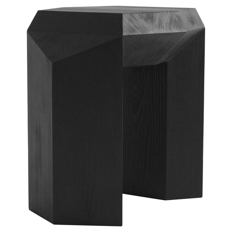 Burned Ode Side Table by Sizar Alexis For Sale at 1stDibs