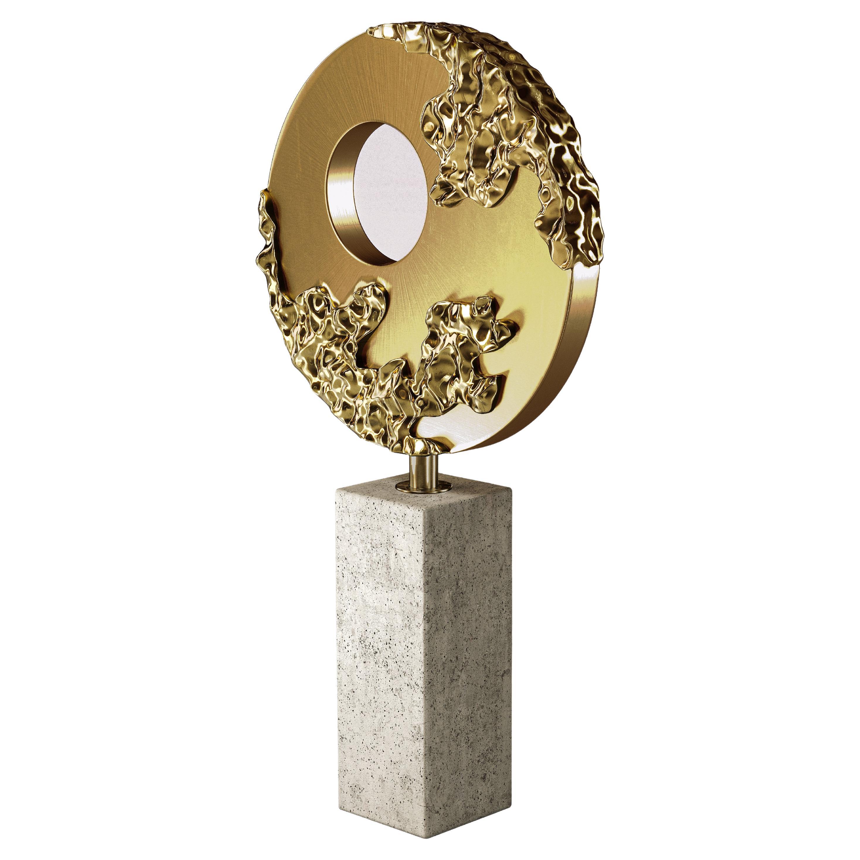 Burning Passion Grand Sculpture in Gold-Finished Stainless Steel For ...