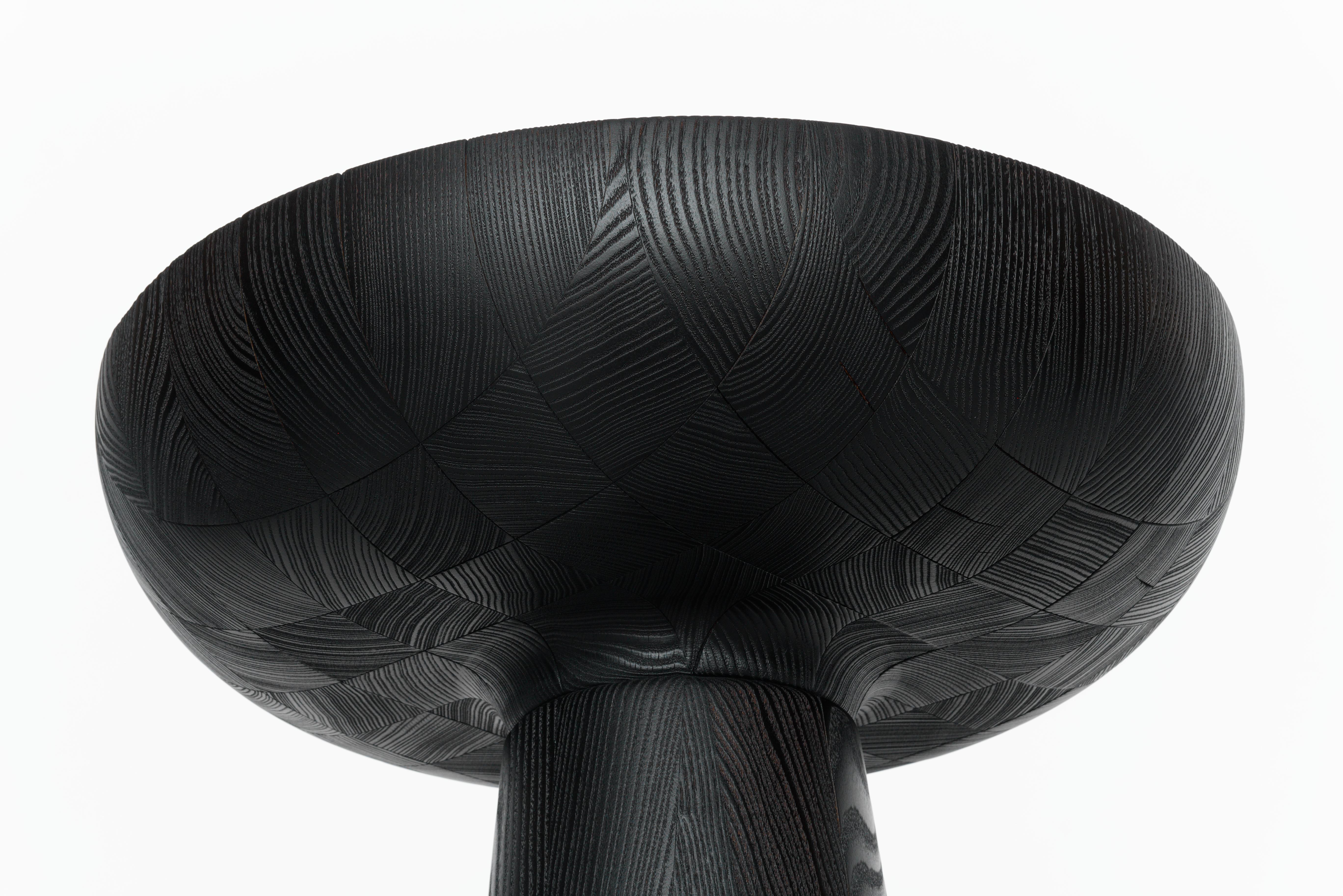 Burnt Ash Ki Pedestal H50 by Victoria Magniant For Sale at 1stDibs