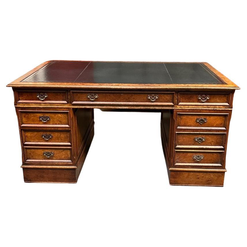 Big Oak Partners Desk at 1stDibs | big oak desk, big desks, large oak desk