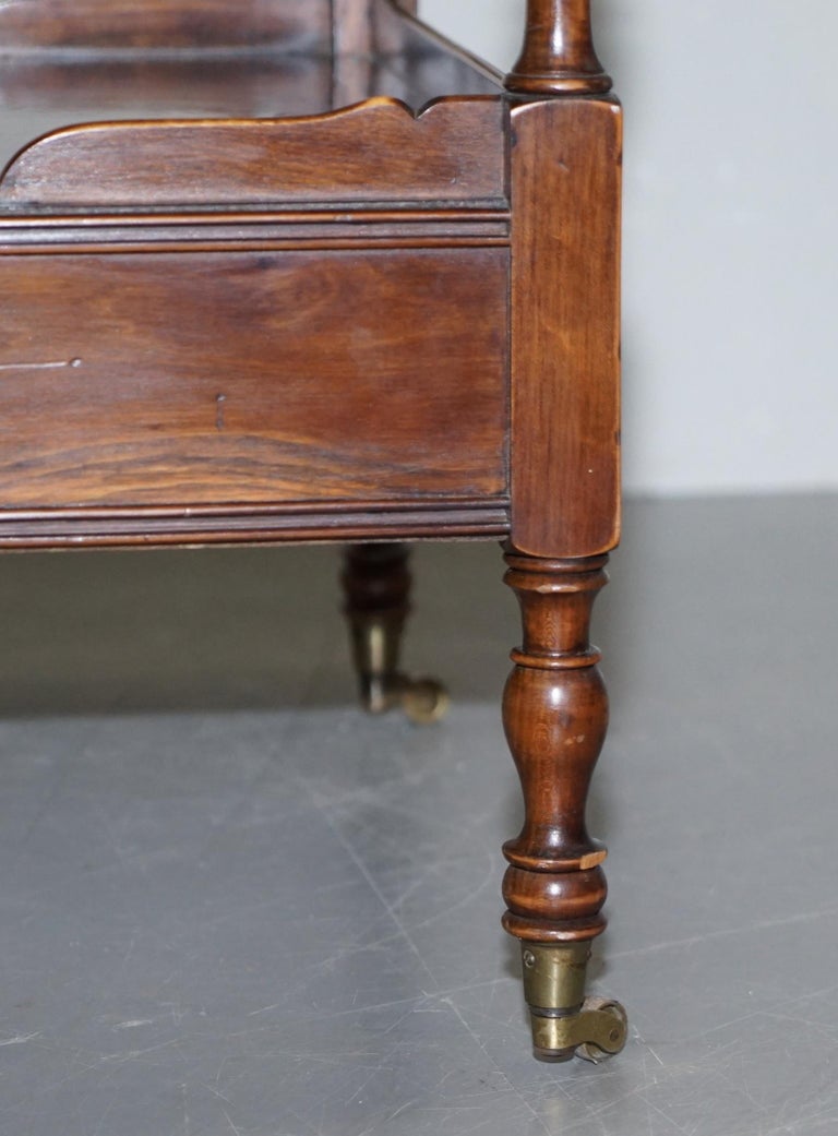 Burr Walnut Large Side or Occasional Lamp End Wine Table Butlers ...