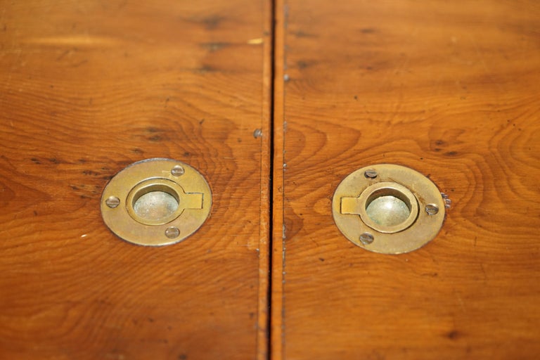 Burr Yew Wood Military Campaign Drinks Cabinet Hidden Inside a Chest ...