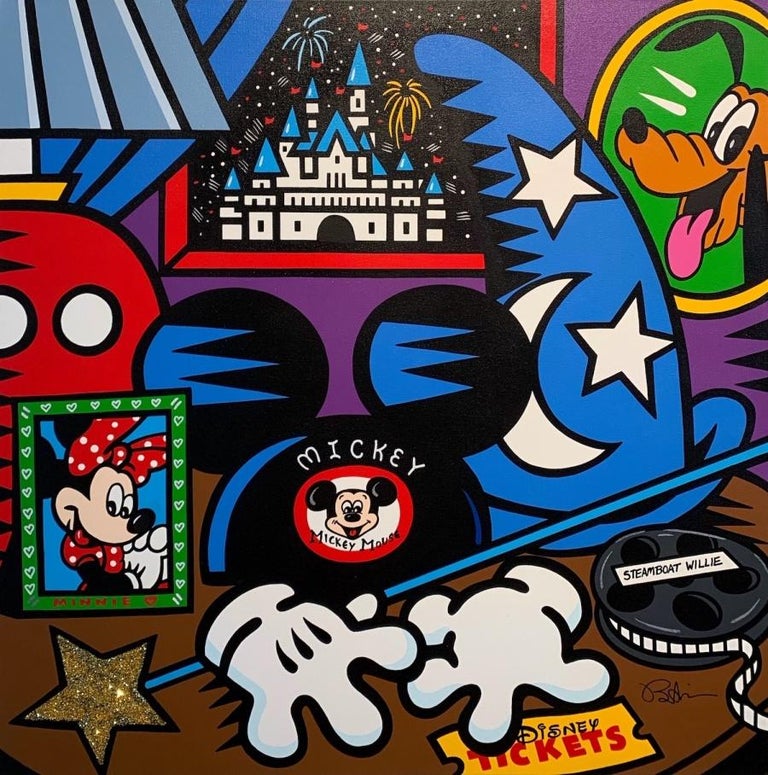 Burton Morris - Mickey Mouse Nightstand at 1stDibs