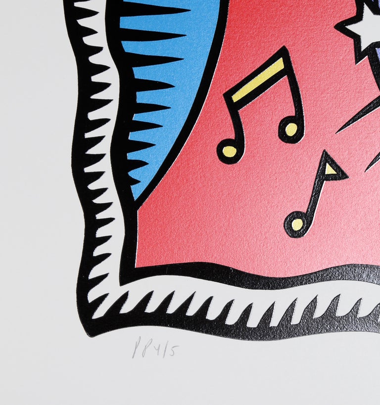 Burton Morris - Jazz band, Pop Art Silkscreen by Burton Morris For Sale ...