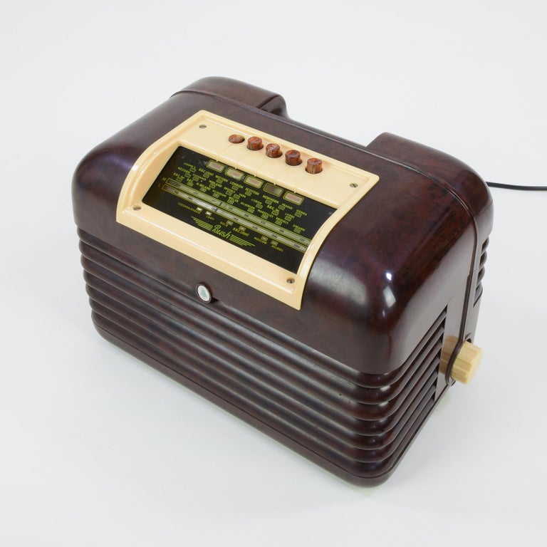 Bush DAC10 Valve/Tube Radio, 1950s Bakelite Art Deco Styling, in ...