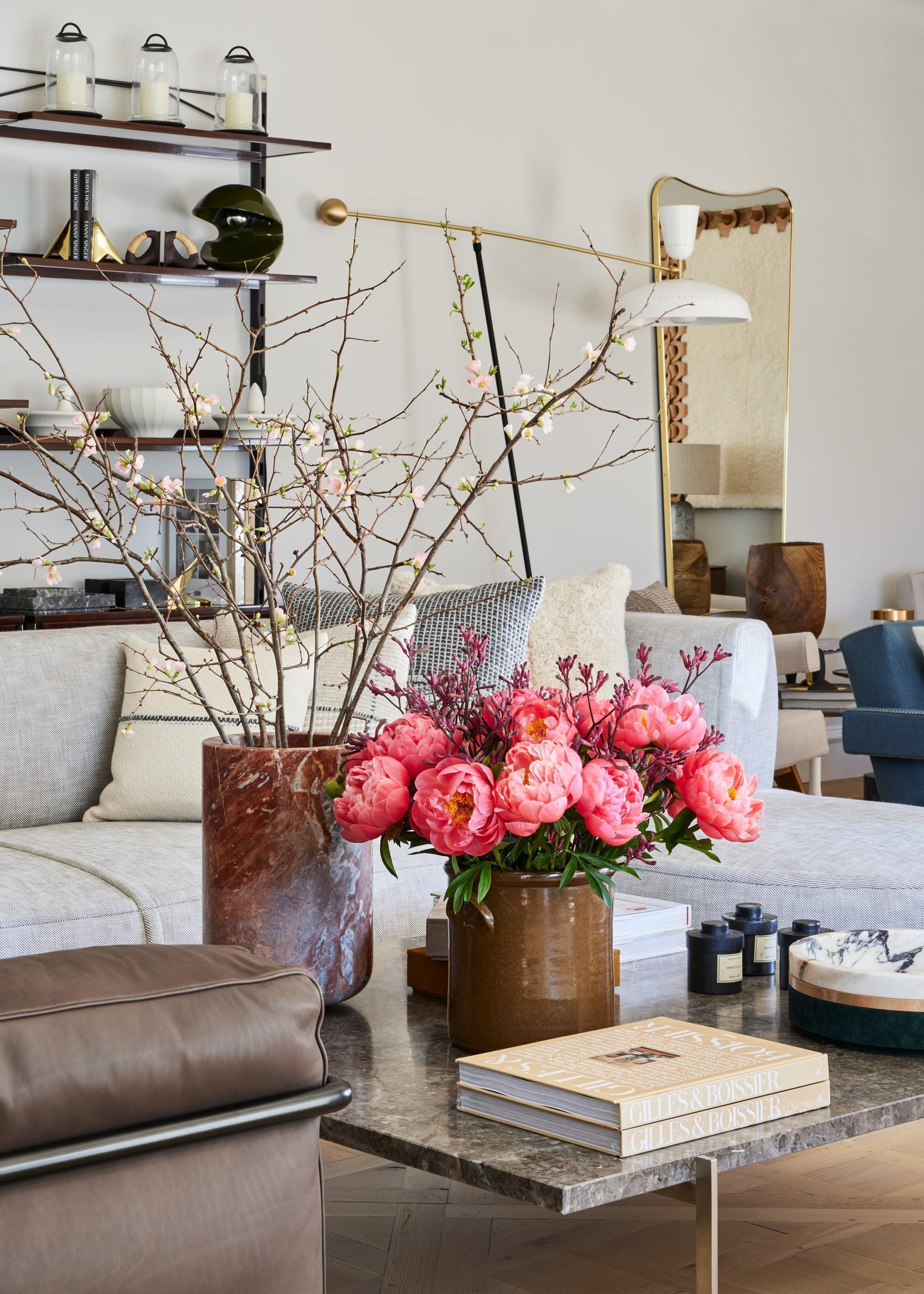 Busk Vase High in Rosso Francia For Sale at 1stDibs