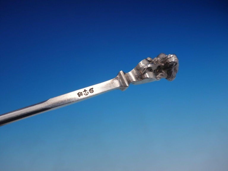 Bust by Gorham Sterling Silver Nut Pick Set of 6 in Fitted Box For Sale ...