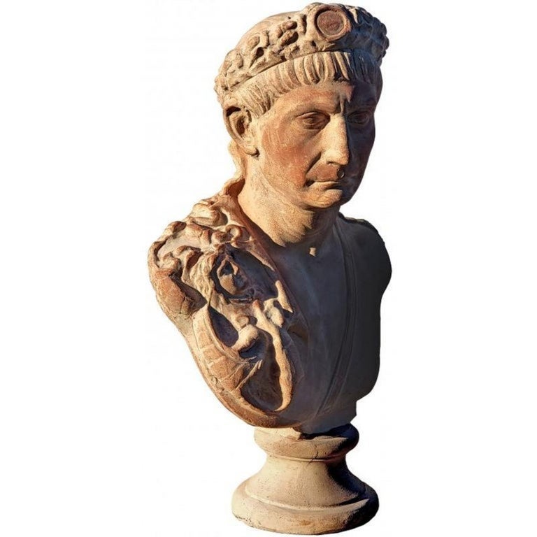 Bust in Terracotta by Traiano Emperor Early 20th Century For Sale at ...