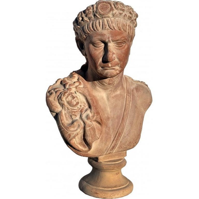 Bust in Terracotta by Traiano Emperor Early 20th Century For Sale at ...