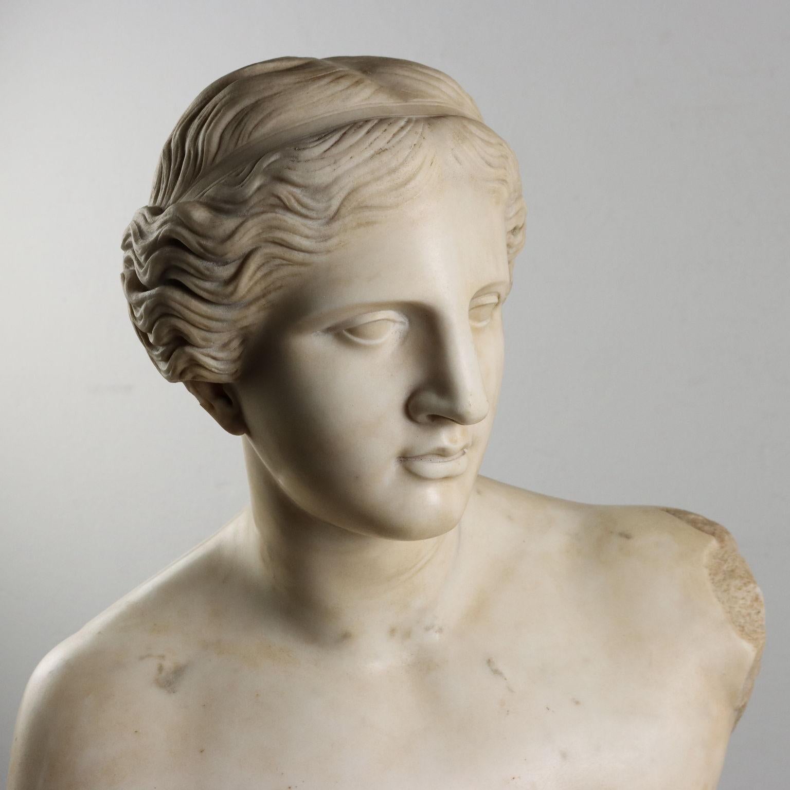 Bust in White Marble Copy of Venus De Milo, Italy, Mid-20th Century at ...