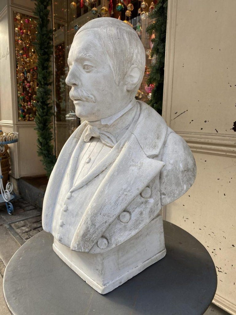 Bust, Man's Head and Torso, France, 1900 For Sale at 1stDibs