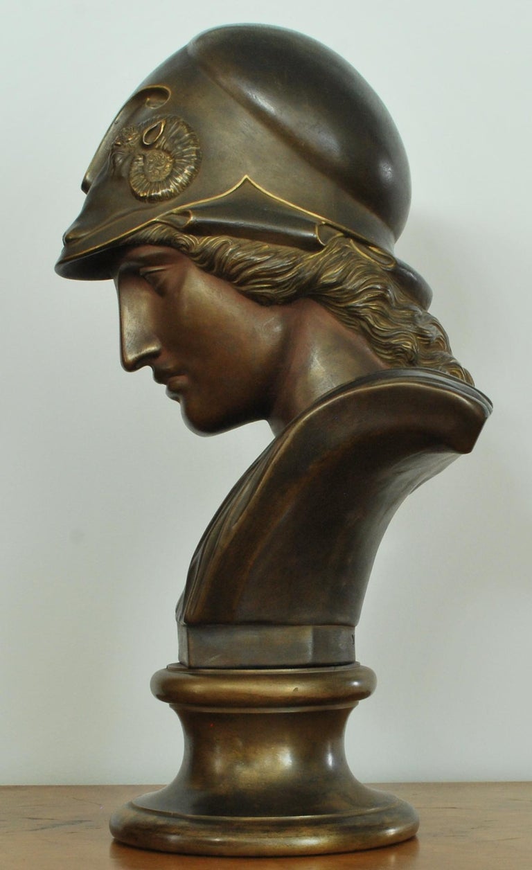 Bust of Minerva, Black Basalt, Gilt and Bronzed, Wedgwood, 1875 at ...