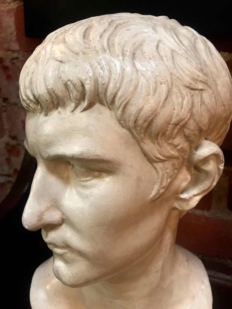 Bust of Ottaviano Augusto, Roman Emperor, Plaster Portrait, Copy in ...