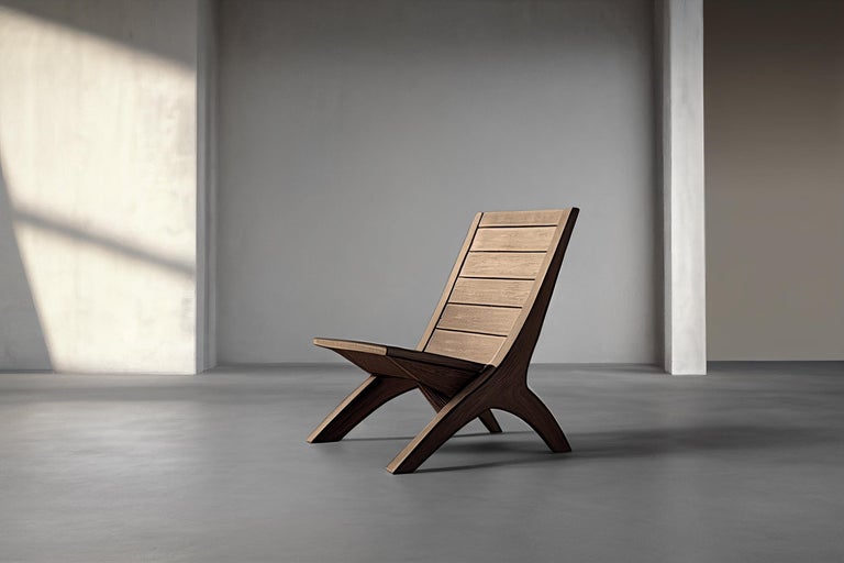 Butaque Lounge Chair Made of Solid Wood Inspired in Clara Porset Design ...