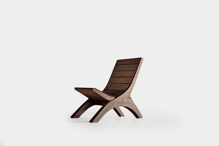 Butaque Lounge Chair Made of Solid Wood Inspired in Clara Porset Design ...