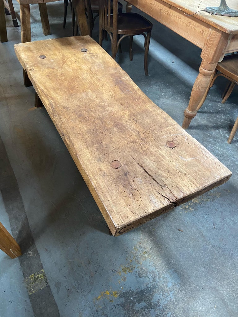Butcher Block Coffee Table at 1stDibs
