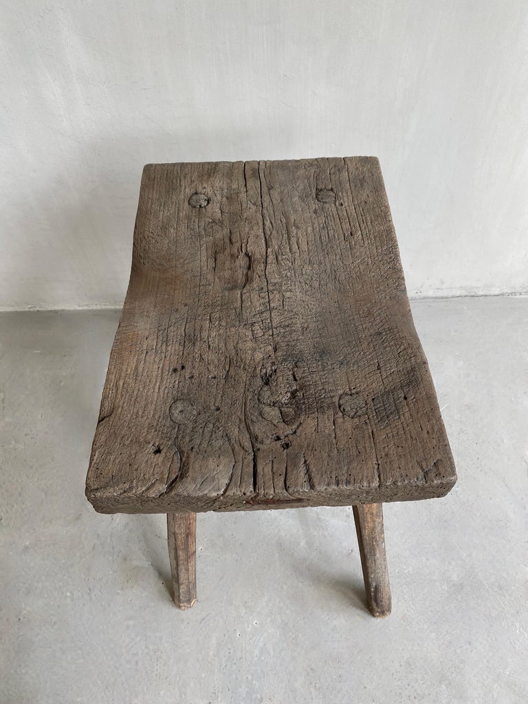 Butcher Block Side Table at 1stDibs