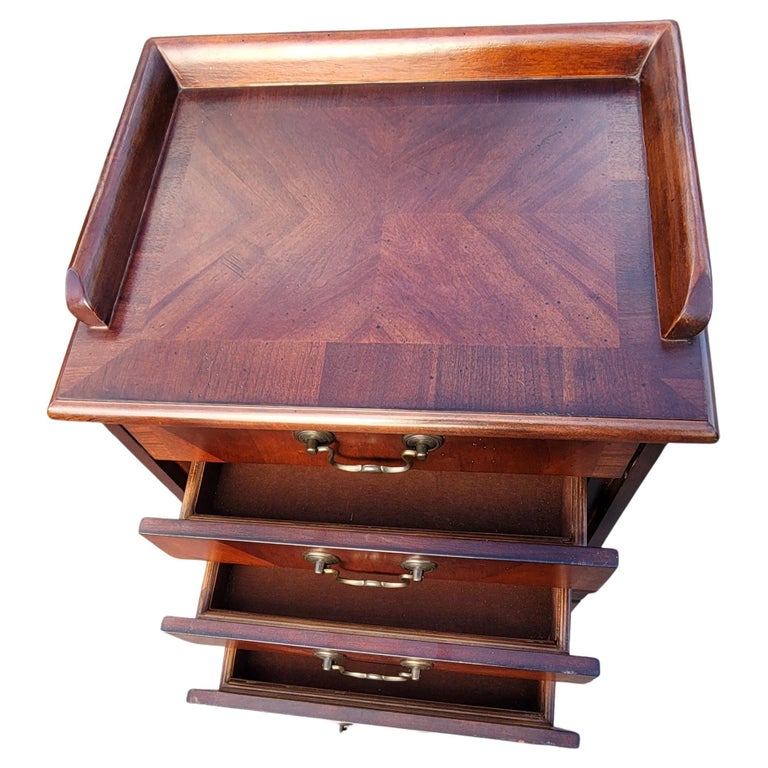 Butler Free Standing Cherry Tiered 4-Drawer Silver Chest For Sale at ...
