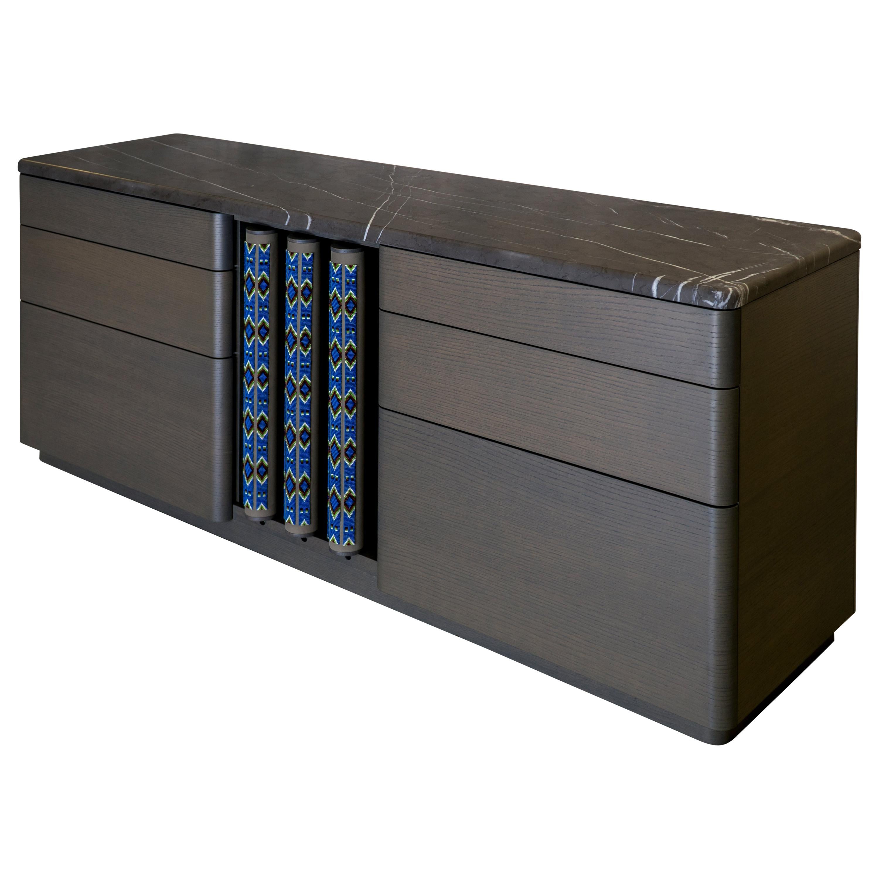 Modern Commode in Marble and Powder Coated Steel from "Disused ...