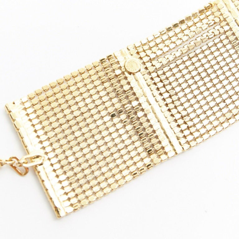 BUTLER and WILSON crystal embellished gold-tone metal choker chain ...