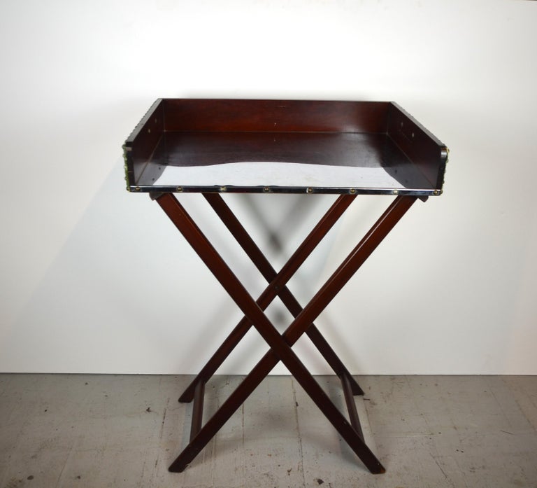 Butlers Tray with Stand For Sale at 1stDibs