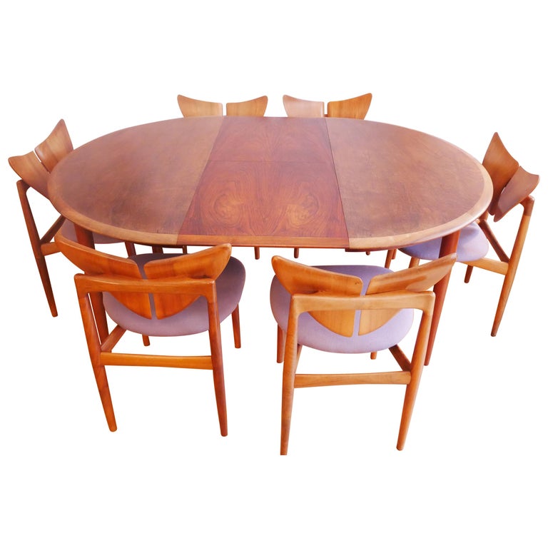 Butterfly Set Chairs and Table by Kurt Østervig Walnut Wood at 1stDibs