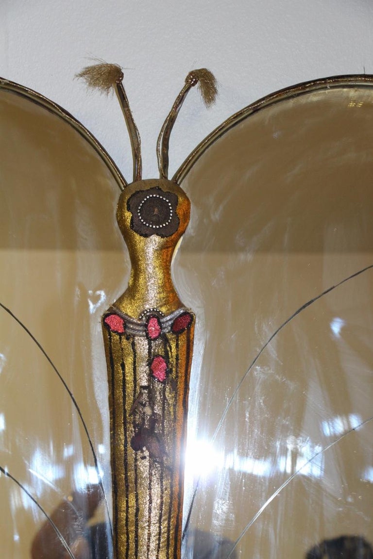 Butterfly Shaped Mirror at 1stDibs | vintage butterfly mirror, art deco ...