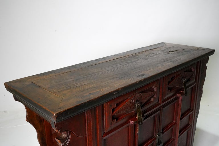 Butterfly Style Storage Chest with 2 Drawers, Original Patina For Sale ...