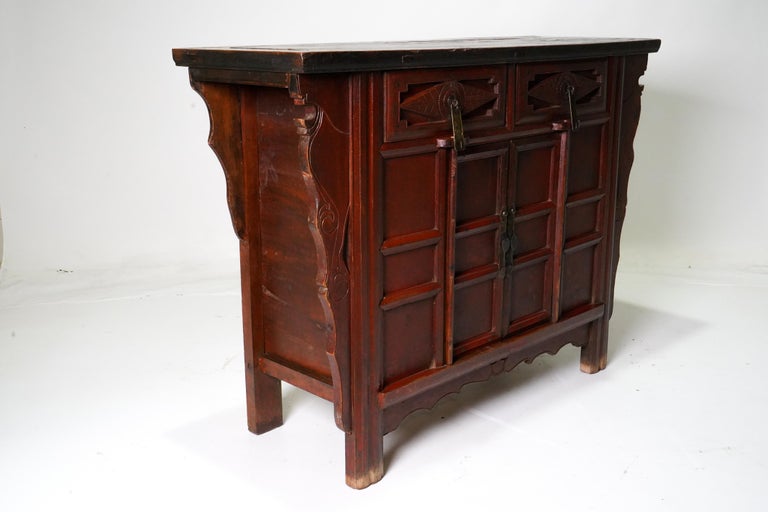 Butterfly Style Storage Chest with 2 Drawers, Original Patina For Sale ...