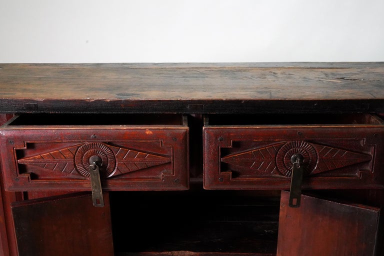 Butterfly Style Storage Chest with 2 Drawers, Original Patina For Sale ...
