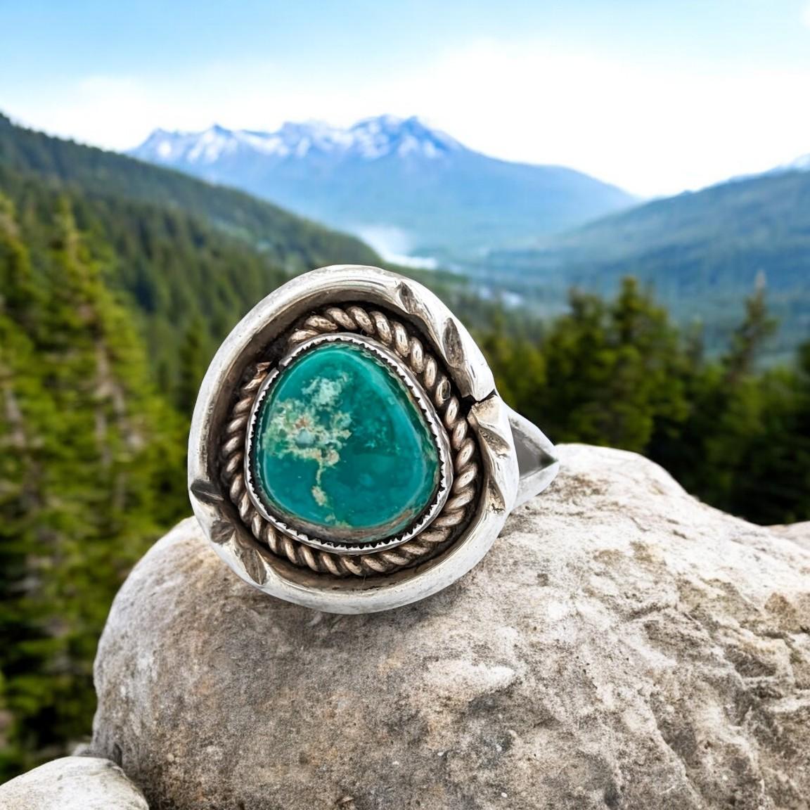 Buzzard's Roost Vintage Sterling Silver Ring with Split Shank, Hand ...