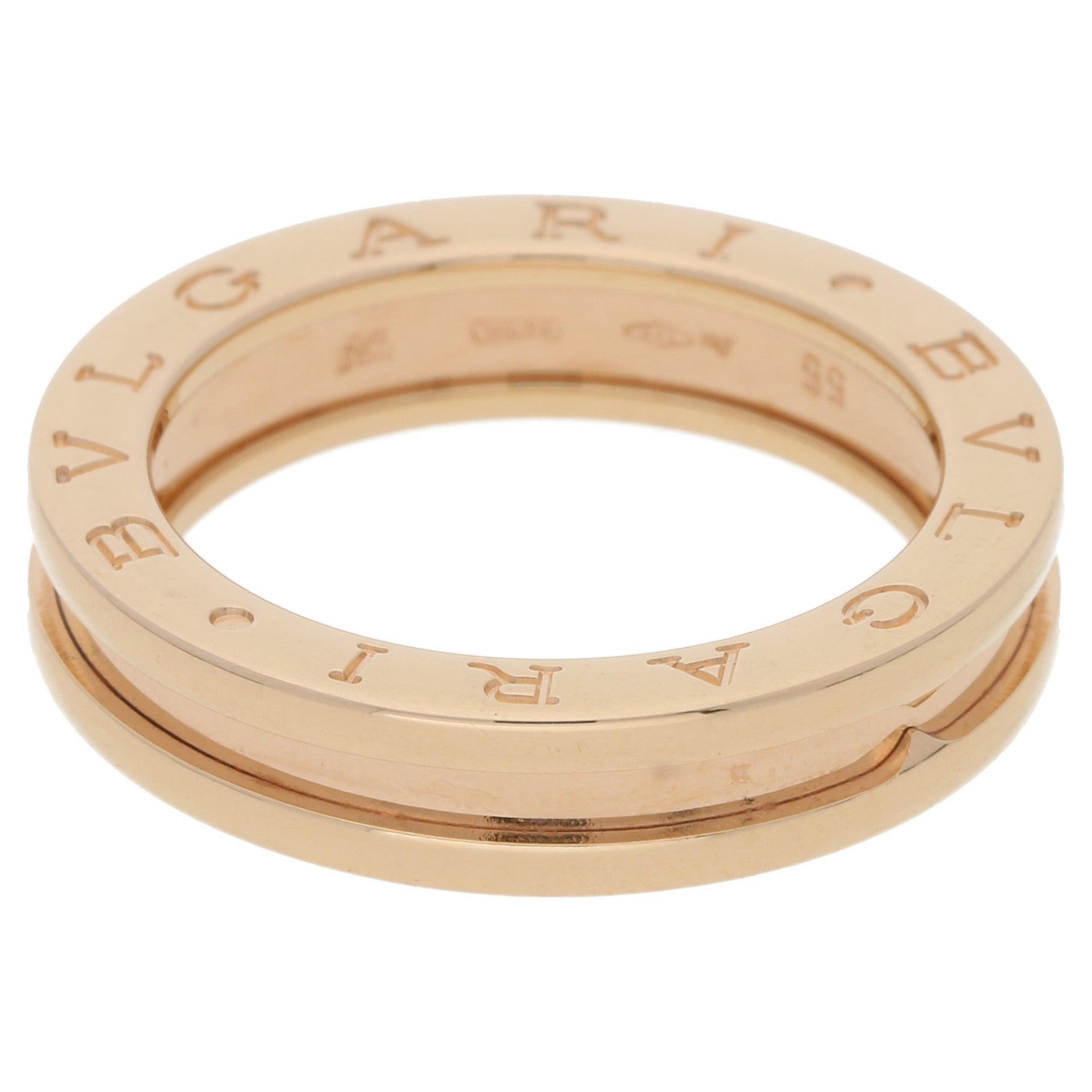 Bvlgari B.Zero1 Ring in 18 Karat Rose Gold at 1stDibs | bvlgari b zero1 ...