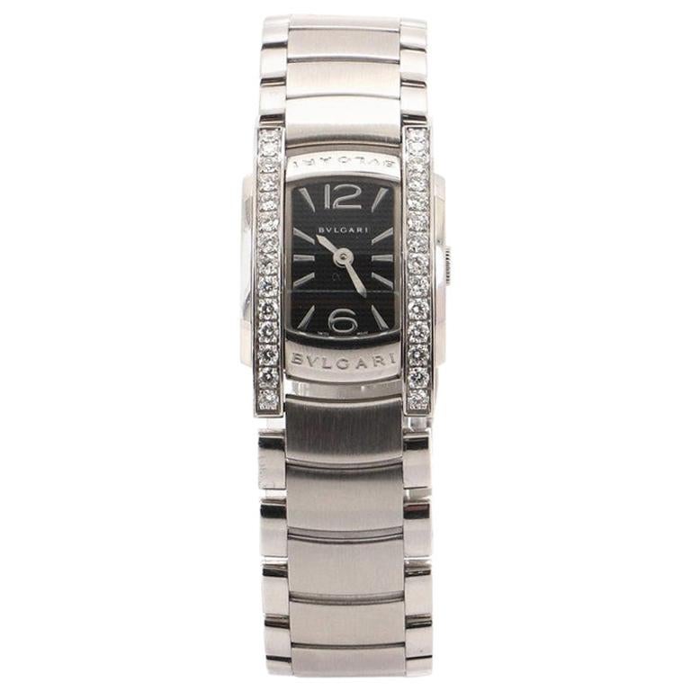 Bvlgari Assioma D Quartz Watch Stainless Steel with Diamond Bezel 18 at ...