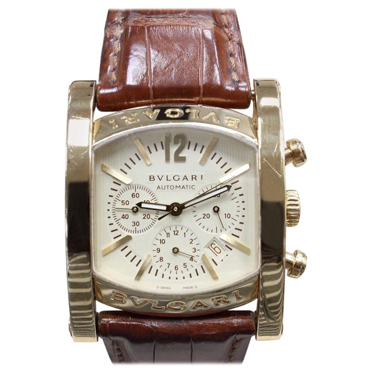 Bvlgari Bulgari Assioma Men's Watch AA44 G CH Chronograph 18 Karat ...