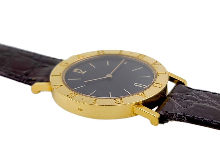 Bvlgari Bulgari BB33GL 18k Gold Gerald Genta Design Ancient Roman Coin ...