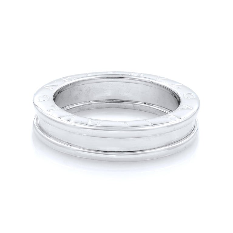 Bvlgari B.Zero 1 18K White Gold Ring For Sale at 1stDibs