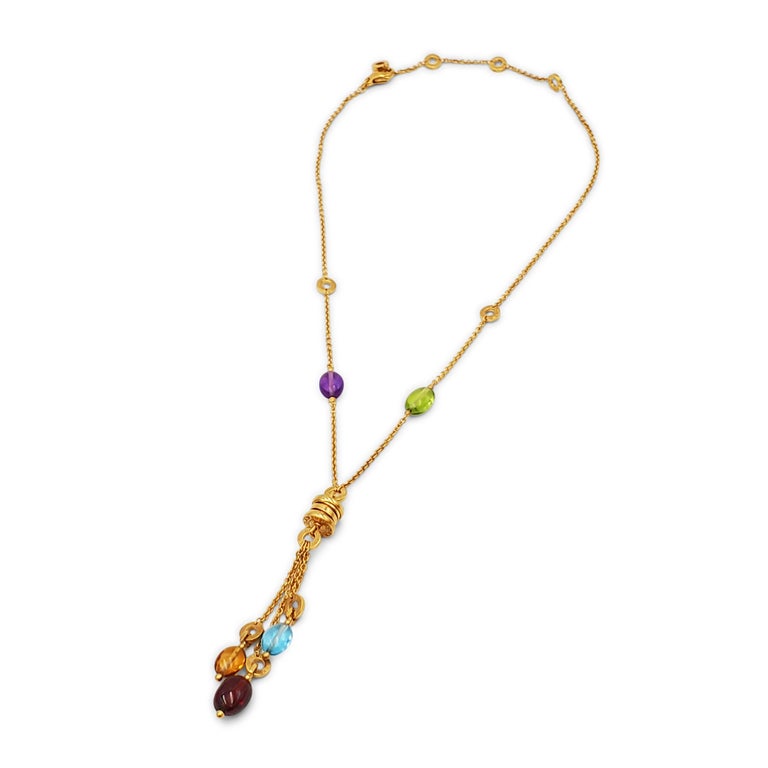 Bvlgari B.Zero Yellow Gold and Gemstone Necklace at 1stDibs