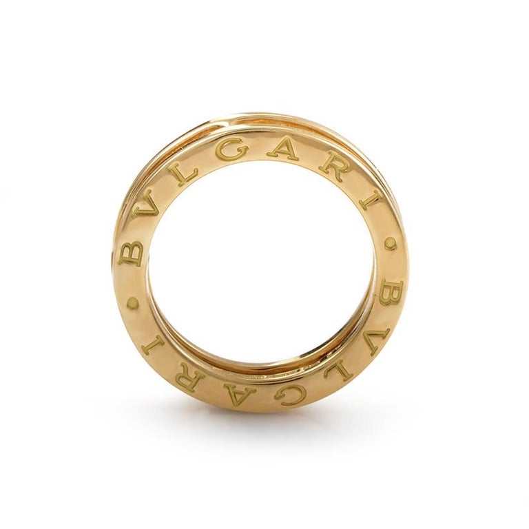 Bvlgari B.Zero1 18 Karat Yellow Gold Diamond Eternity Band at 1stDibs
