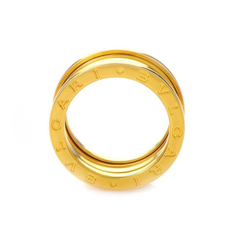 Bvlgari B.Zero1 3-Band 18 Karat Yellow Gold Ring at 1stDibs