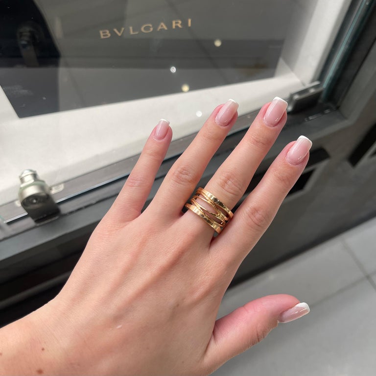 Bvlgari B.Zero1 by Zaha Hadid Rose Gold Ring For Sale at 1stDibs