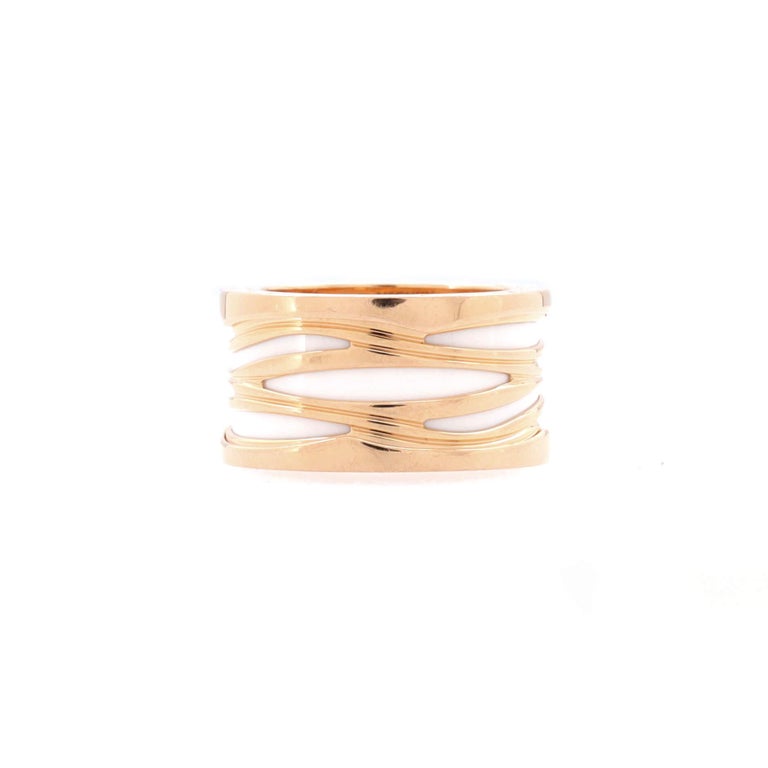 Bvlgari B.Zero1 Design Legend Zaha Hadid Four Band Ring 18k Rose Gold ...