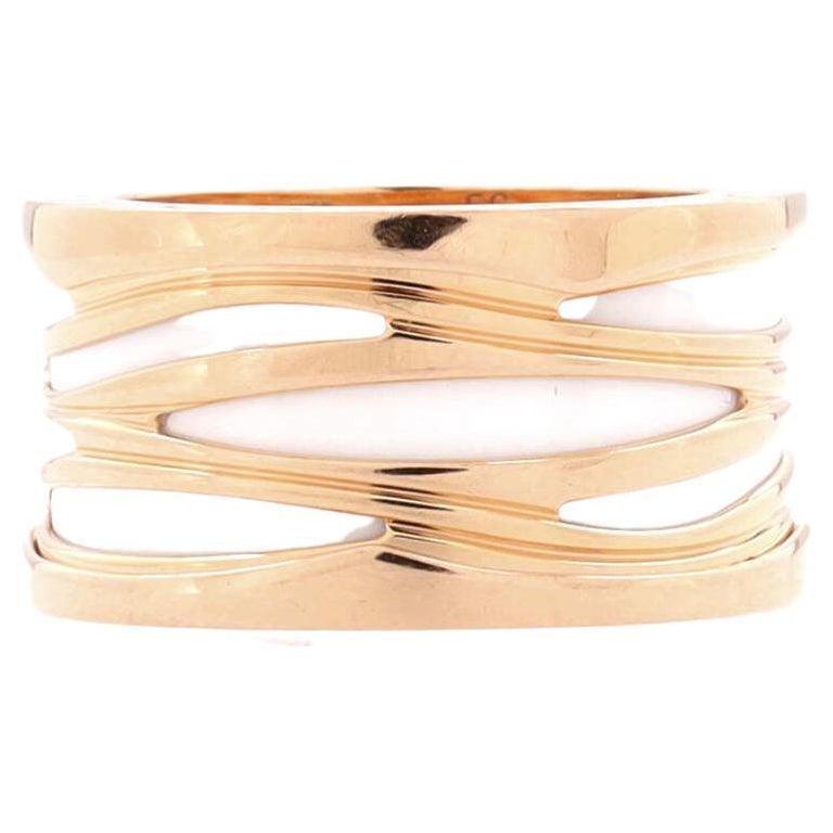 Bvlgari B.Zero1 Design Legend Zaha Hadid Four Band Ring 18k Rose Gold ...