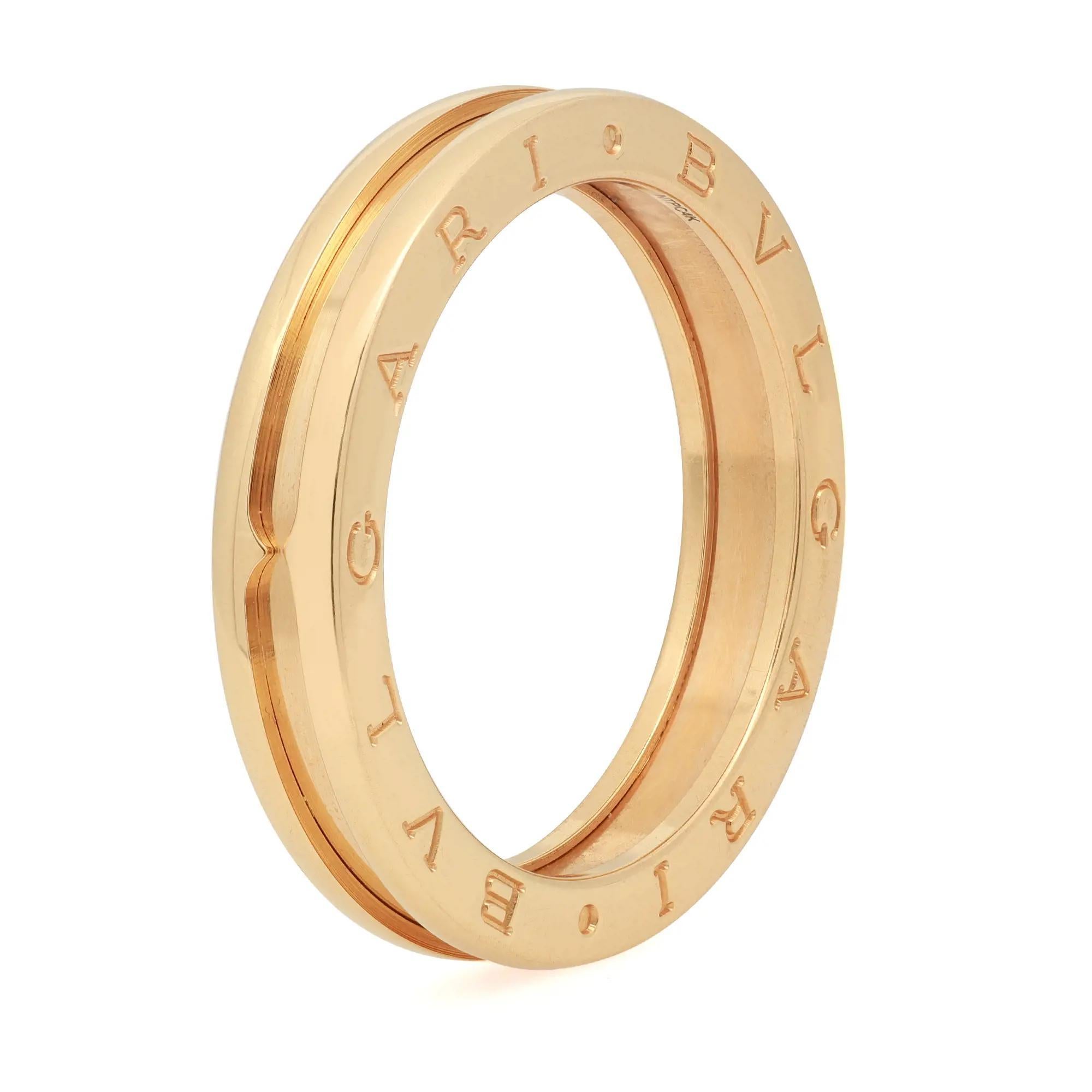Bvlgari B.Zero1 One Band Ring 18K Yellow Gold Size 66 US 11.75 at 1stDibs