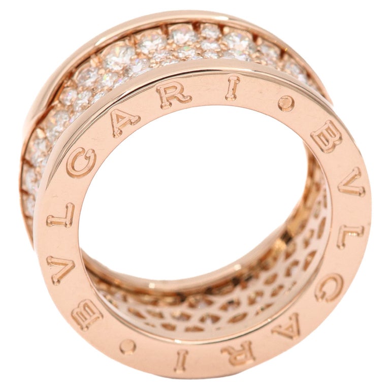 Bvlgari B.Zero1 Pave Set Diamond Ring For Sale at 1stDibs