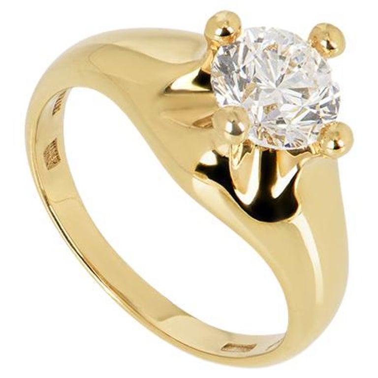 Bvlgari Corona Diamond Ring 1.00ct F/VS1 For Sale at 1stDibs