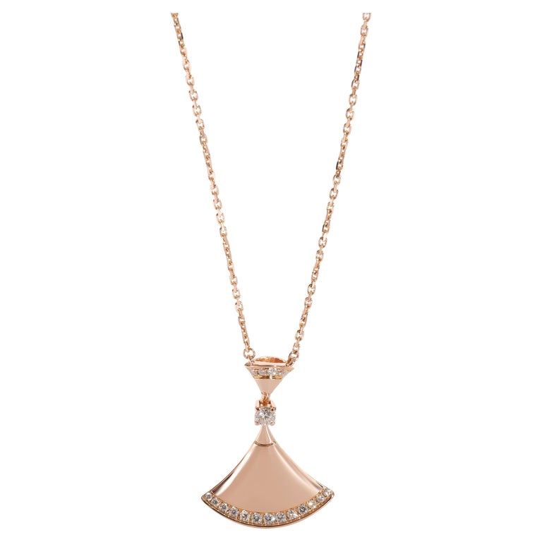 Bvlgari Diva's Dream Diamond Pendant in 18k Rose Gold 0.27 Ctw For Sale ...