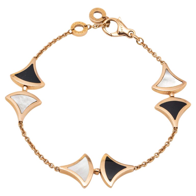 Bvlgari Divas' Dream Onyx Mother of Pearl 18k Rose Gold Bracelet For ...