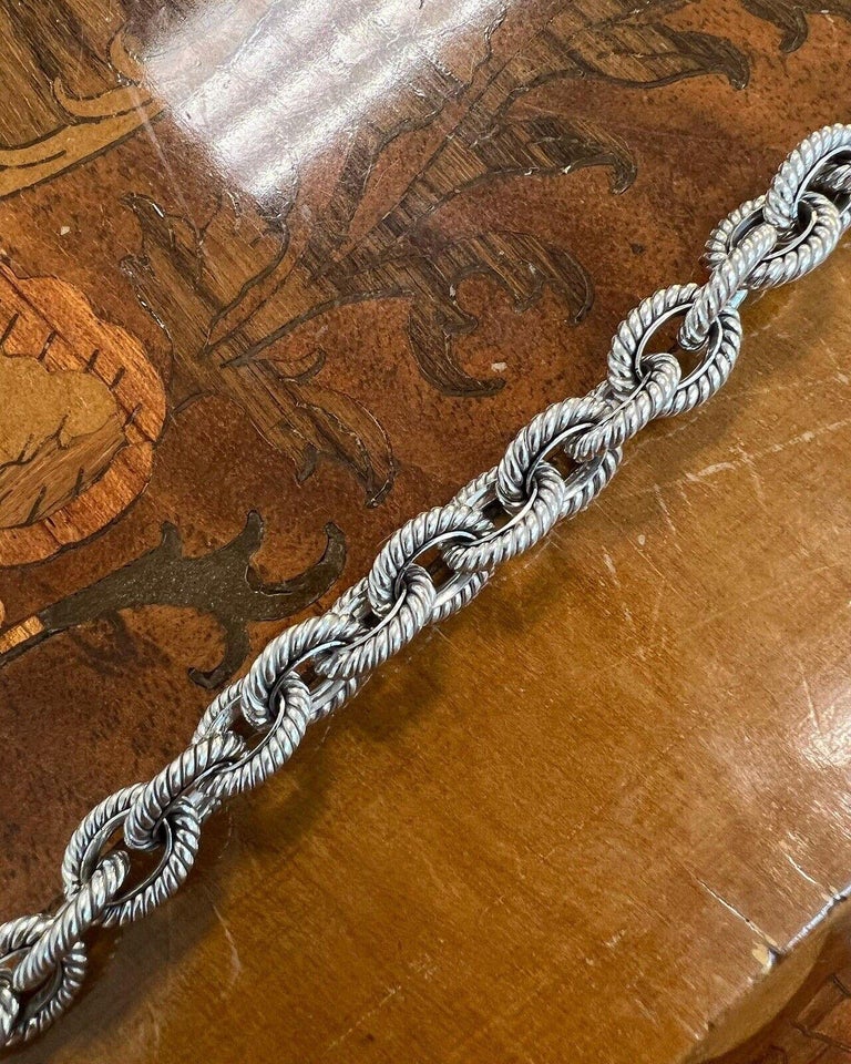 Bvlgari Italy 18k White Gold Toggle Link Bracelet Vintage For Sale at ...