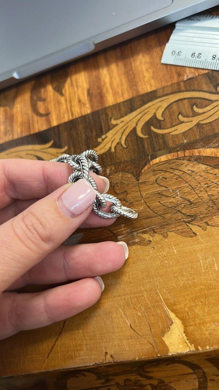 Bvlgari Italy 18k White Gold Toggle Link Bracelet Vintage For Sale at ...