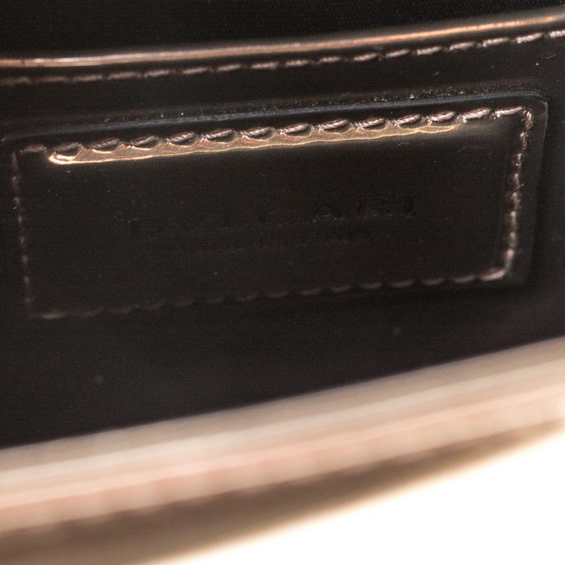 Bvlgari Metallic Bronze Patent Leather Serpenti Forever Handbag For ...